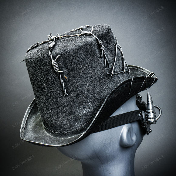 ILOVEMASKS | Accessories | Silver Halloween Spider Web Top Hat W Silver ...